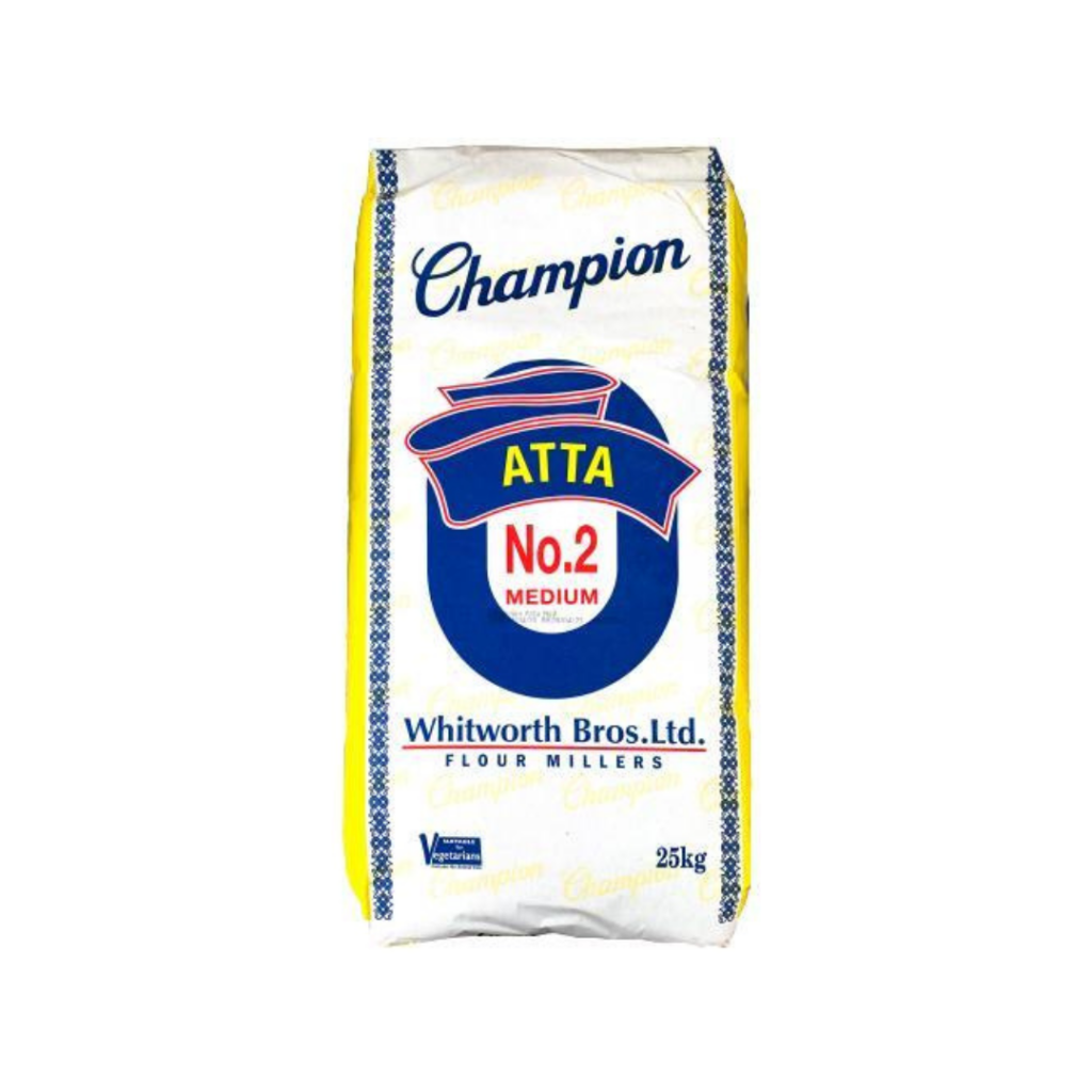 Champion Aata Medium 25kg – E-Grocers UK